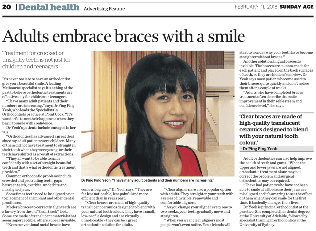 Adults embrace braces with a smile | Specialists In Orthodontics